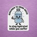 Emotional Support Beverage Sticker | Holographic Sticker for Water ...