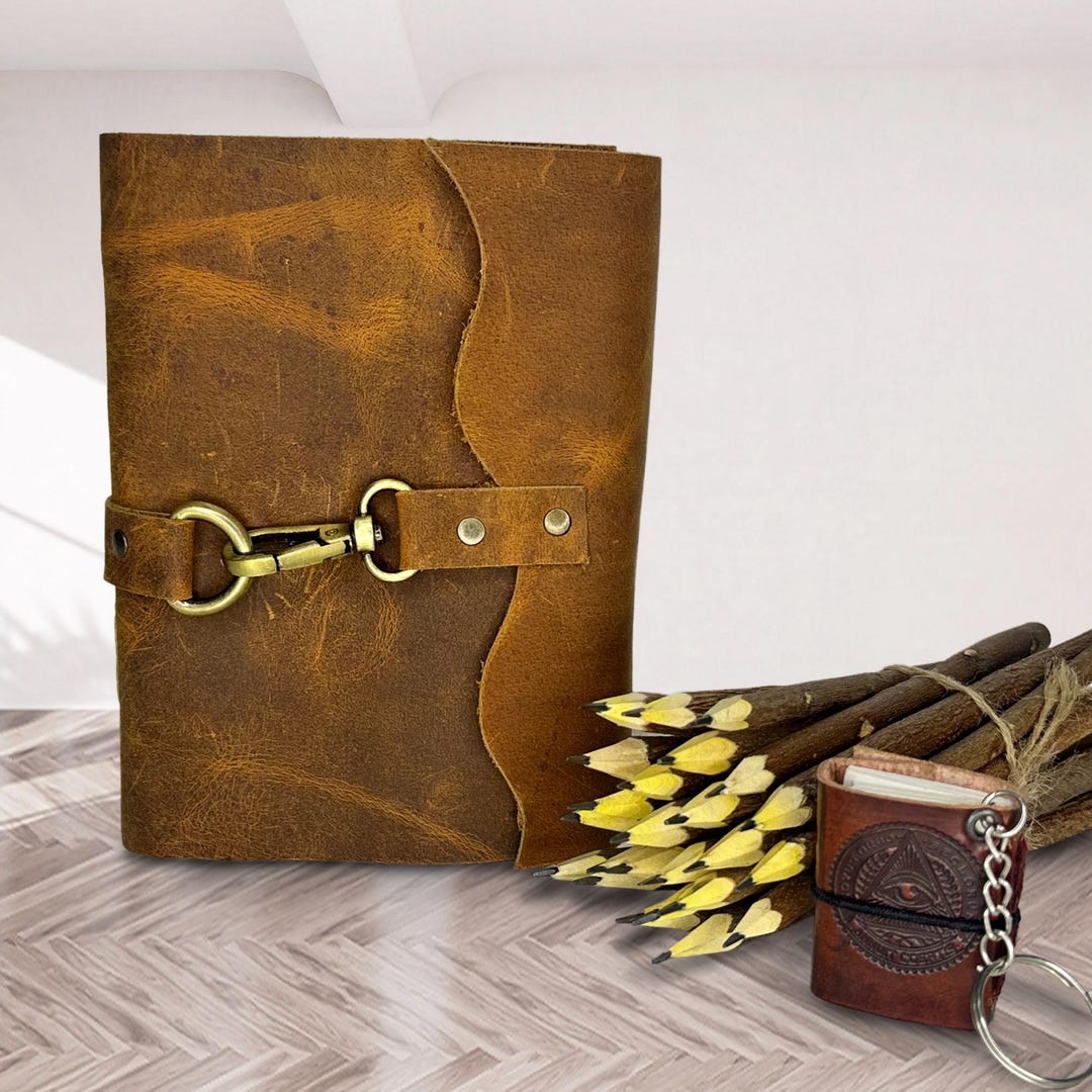 Handmade Rustic Brown Leather Journal: Vintage Style Diary - Etsy