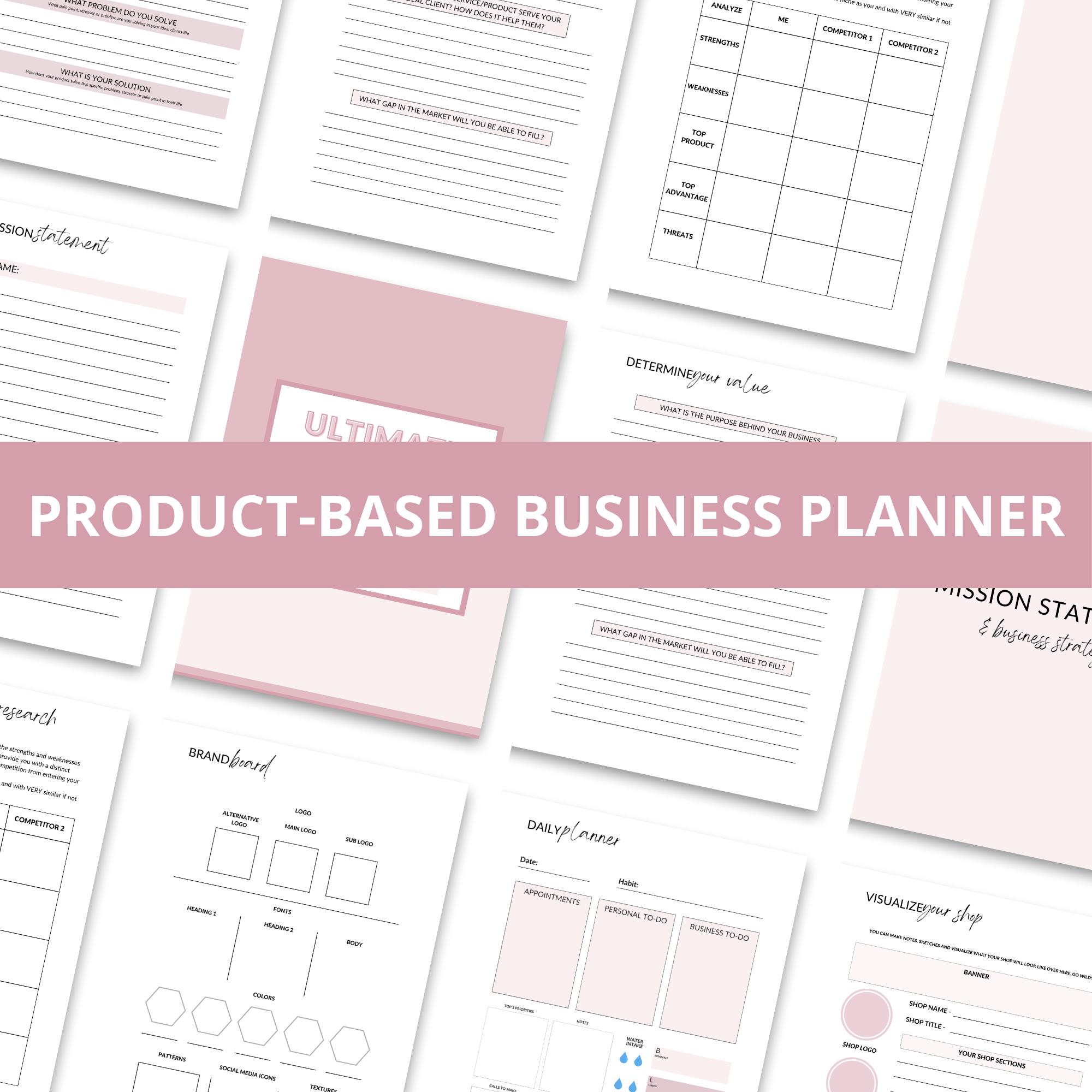 Product-based Business Planner, Small Business Printable, Inventory and ...