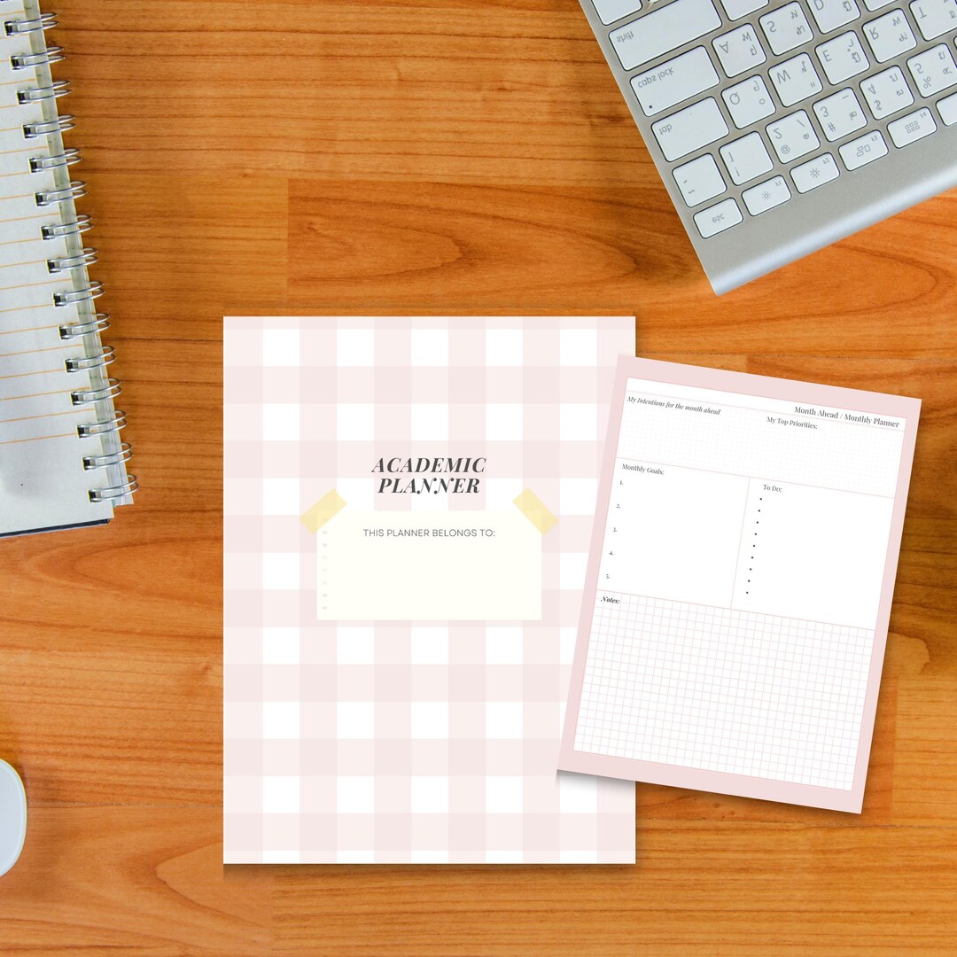 Academic Planner Template Canva | Editable Student Planner | School ...
