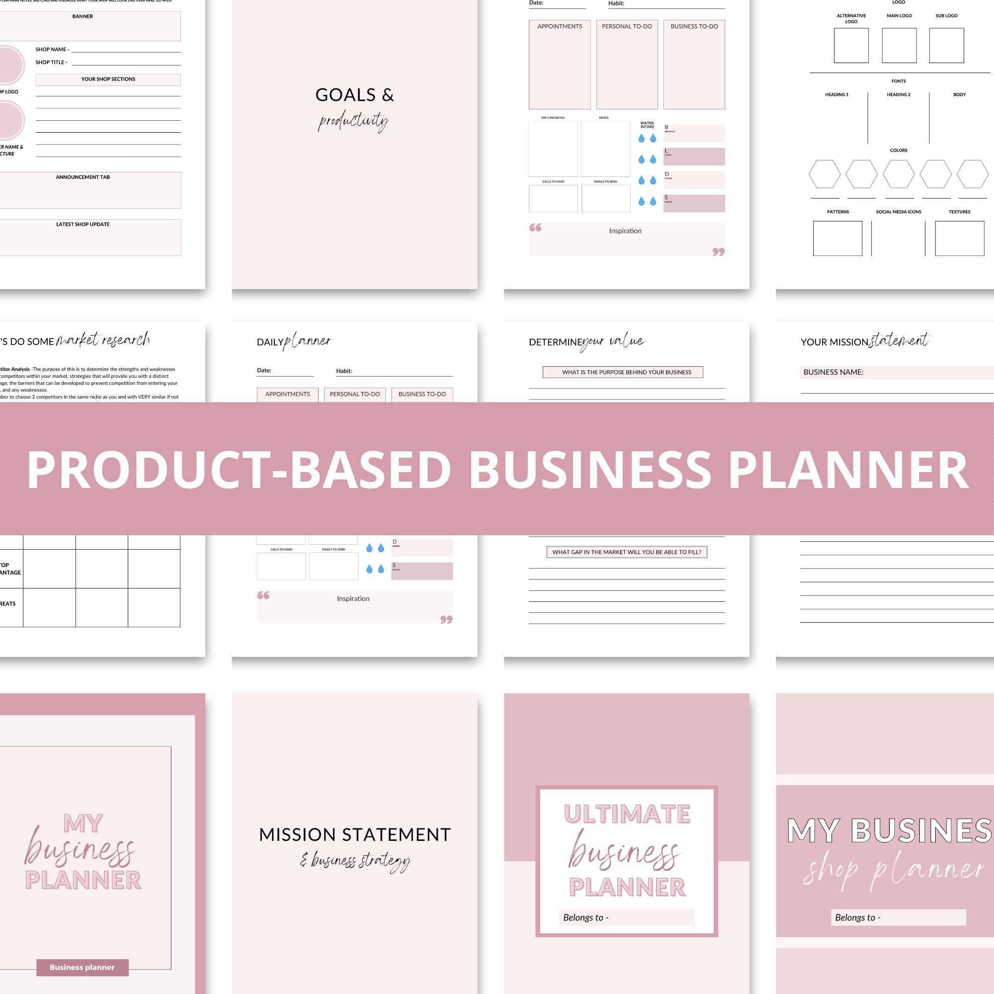 Product-based Business Planner, Small Business Printable, Inventory and ...