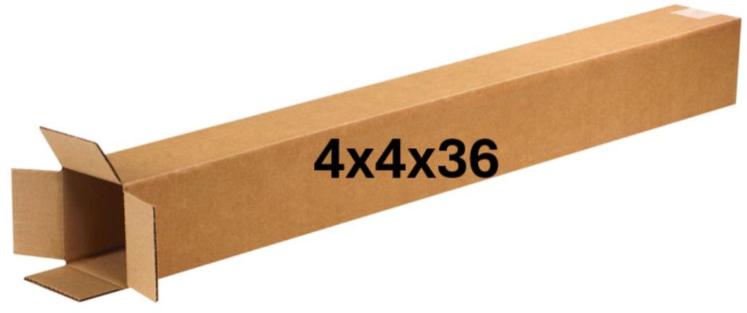 4x4x36 (200 Lb Strength) | SINGLE CARDBOARD BOX | Bat Box - Etsy