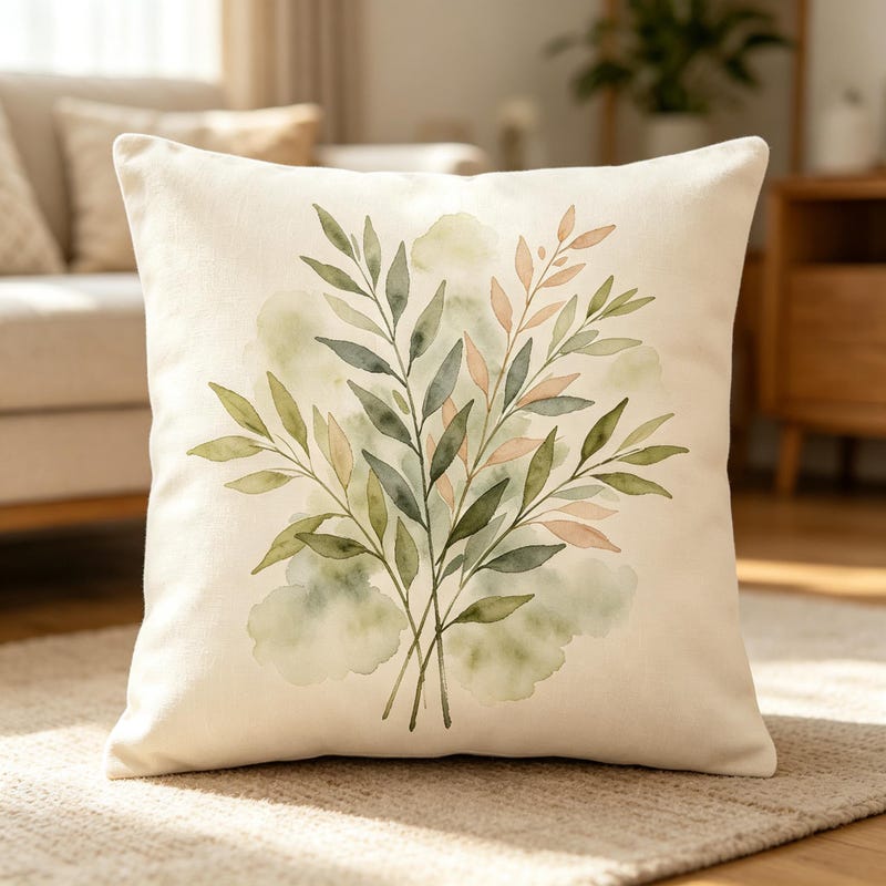 Sage Throw Pillow Silk - Etsy