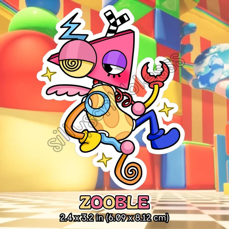 The Amazing Digital Circus Main Cast Vinyl Stickers - Pomni, Jax ...
