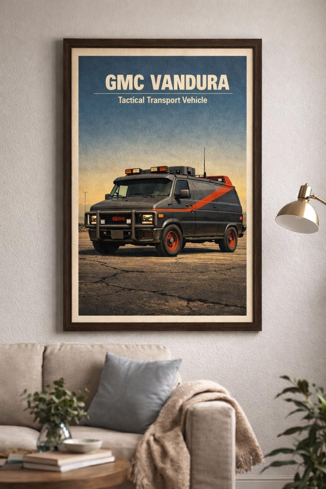A-team GMC Vandura Poster Digital Download - Vintage Movie Van Print ...