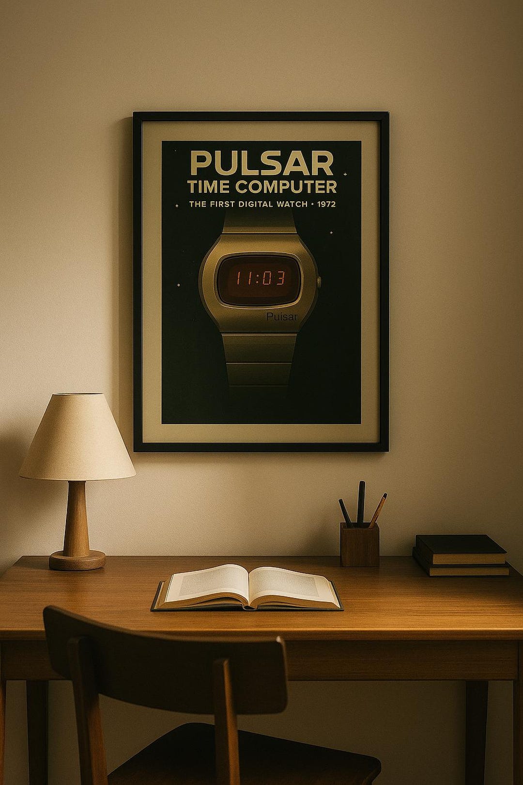 Pulsar LED Watch Poster: 1972 Retro Tech Print (digital Download) - Etsy