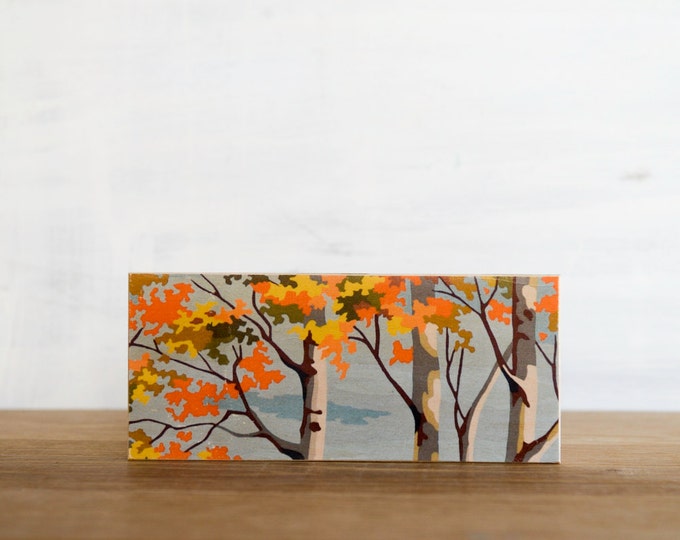 Paint by Number Style FINISED Art Block 'autumn Color' Vintage Art ...