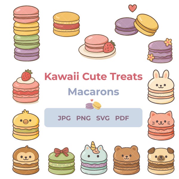 Kawaii Macaron - Etsy