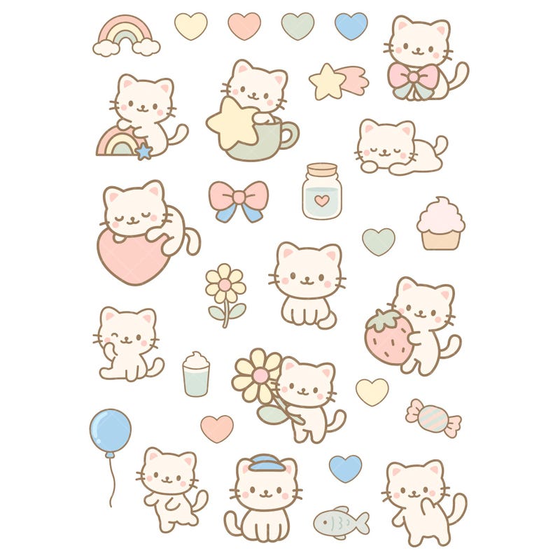 Gato stickers - Etsy México