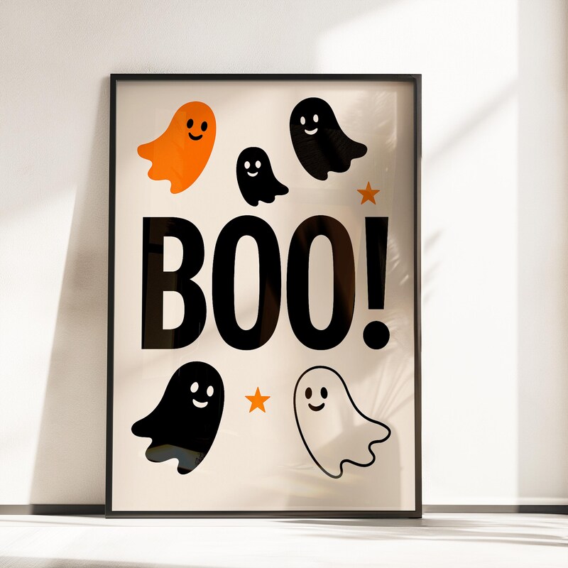 Cute Halloween Poster - Etsy