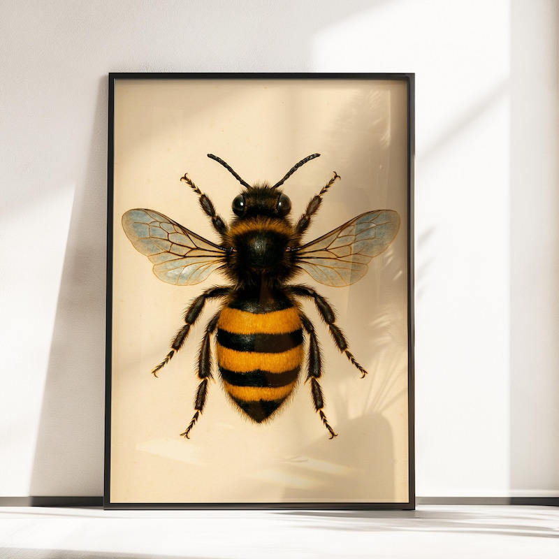 Scientific Bee Print - Etsy
