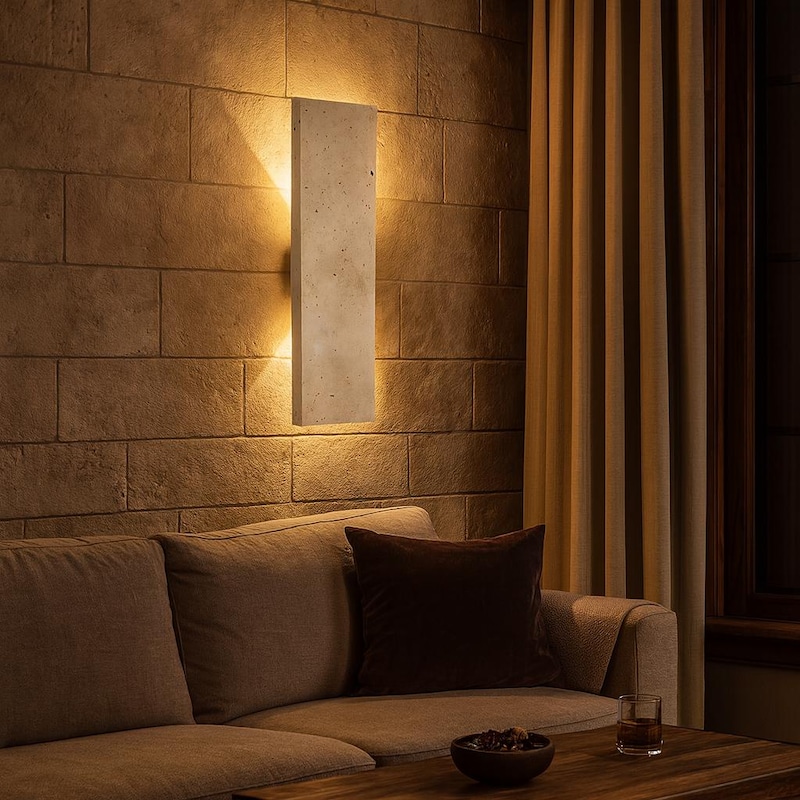 Travertine Outdoor Light - Etsy