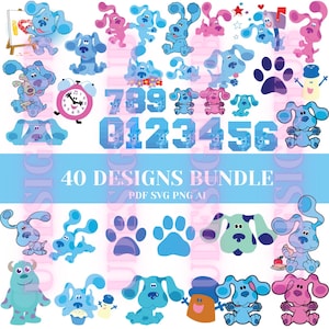 40 Kids Cartoon Clipart Bundle – Pdf SVG PNG AI – Cute Digital Designs ...