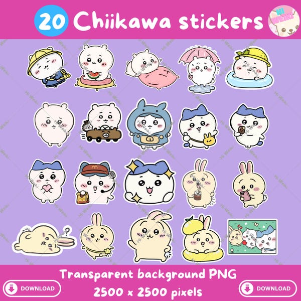 Chiikawa Stickers - Etsy