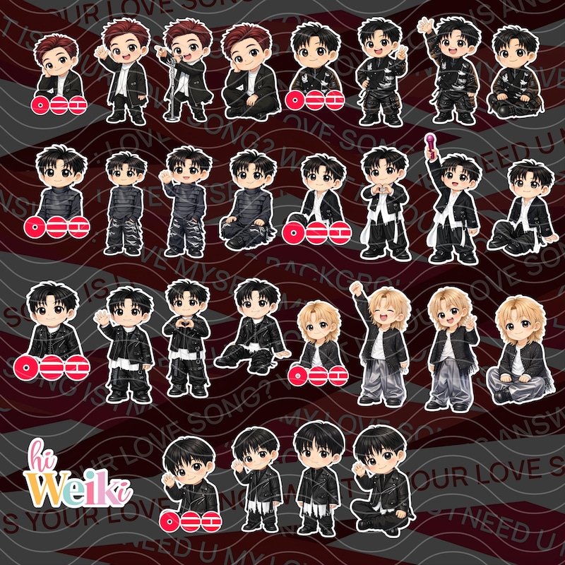 Jungkook Sticker Cartoon - Etsy