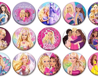 Ken and Barbie Buttons - Etsy