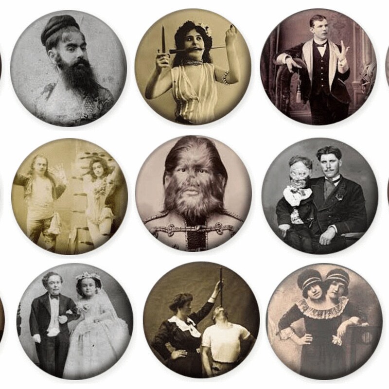 Vintage Circus Pin Button - Etsy