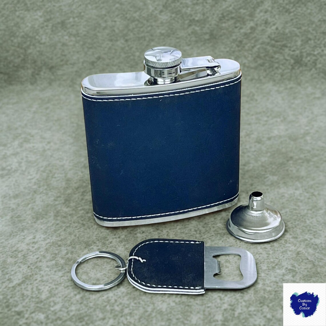 Personalized Hip Flask Set - Etsy