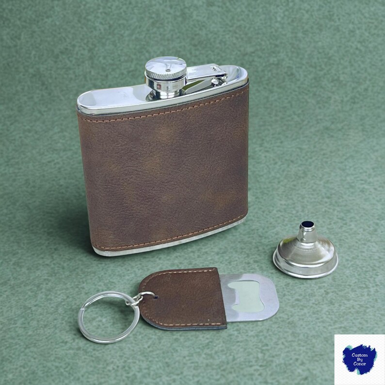 Personalized Hip Flask Set - Etsy