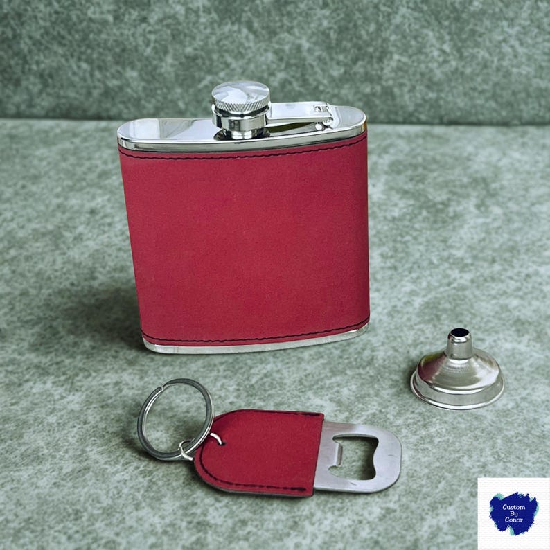 Personalized Hip Flask Set - Etsy