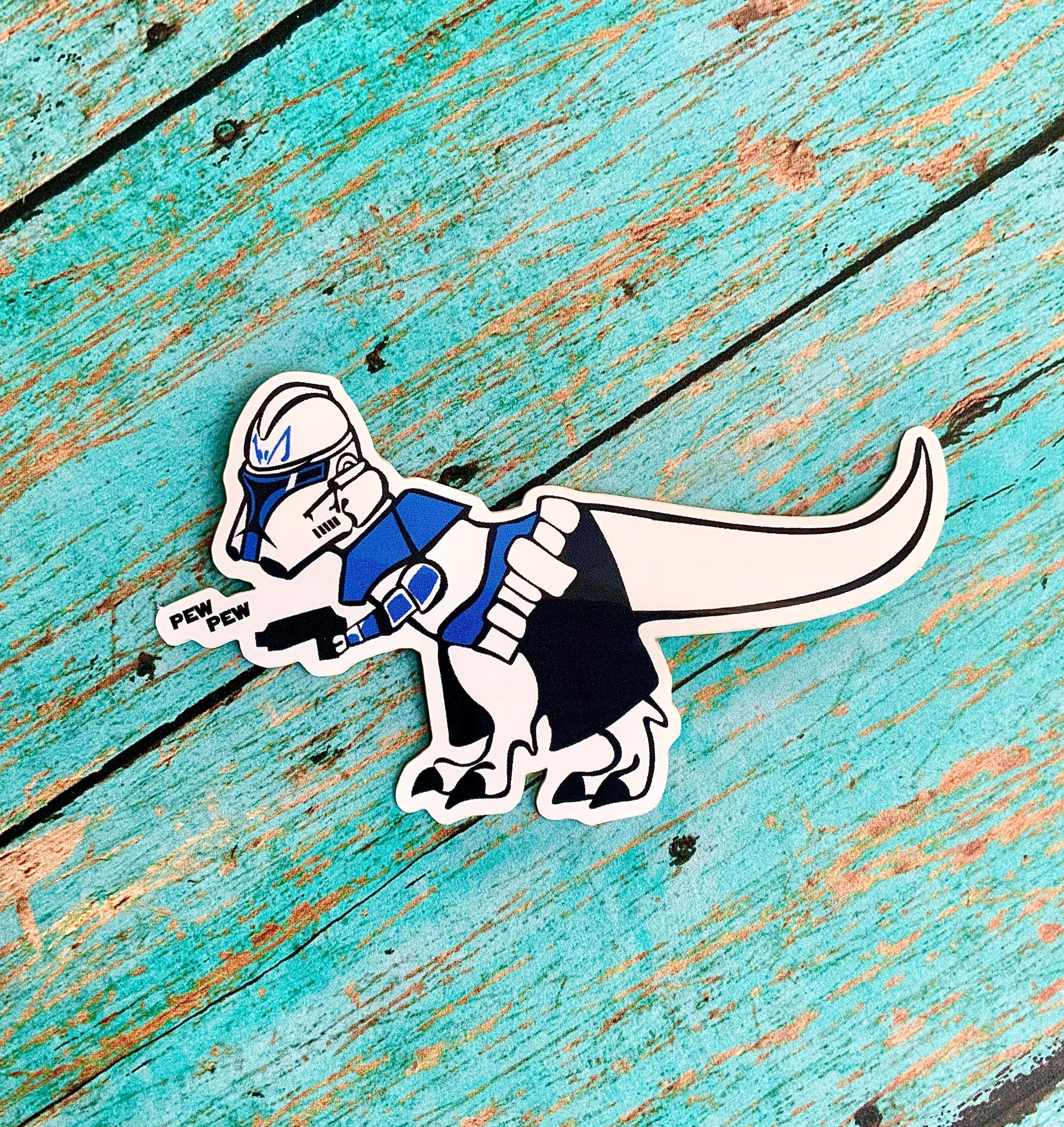 Clone Wars Captain T Rex Vinyl sticker | Etsy