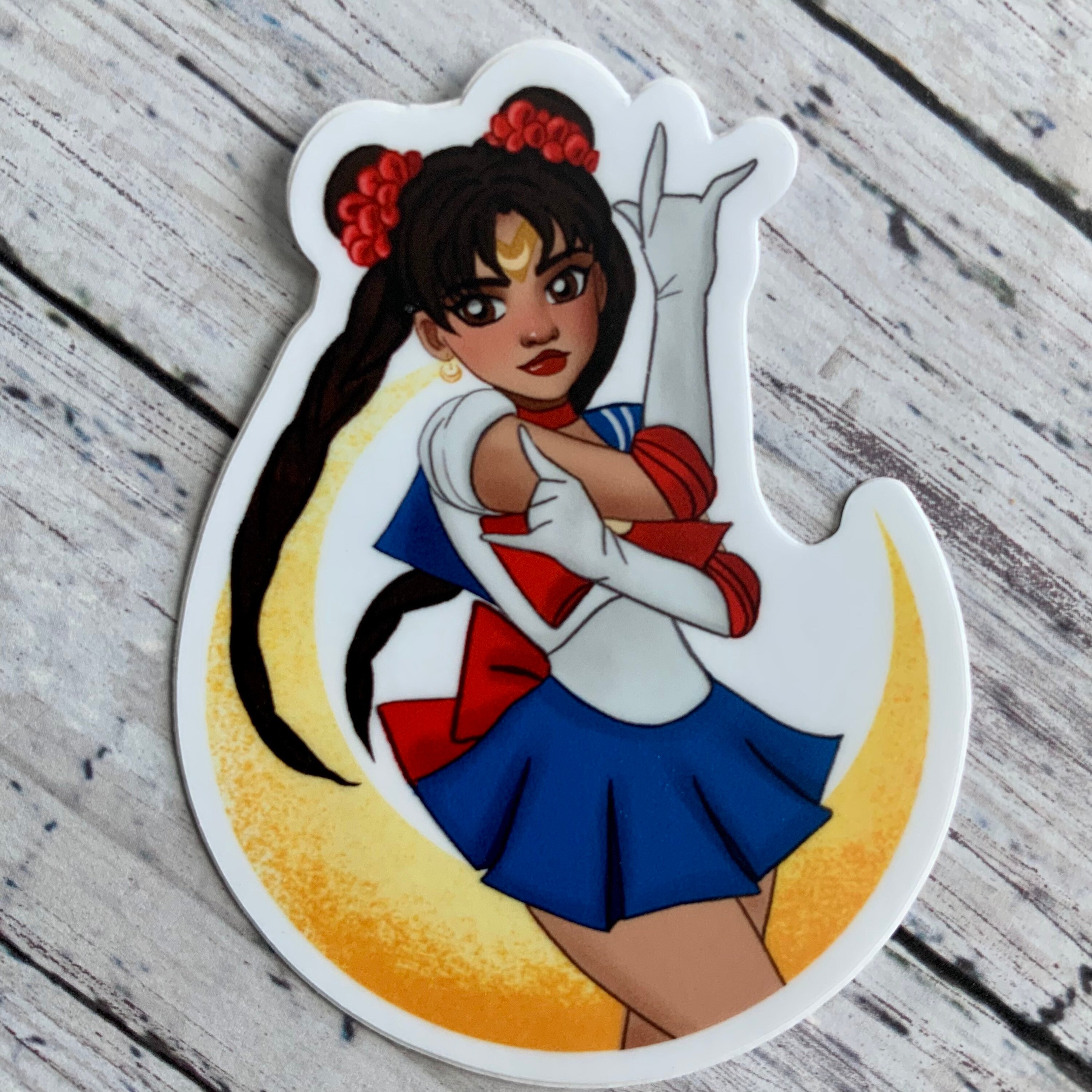 Latina Sailor Moon Vinyl Sticker - Etsy