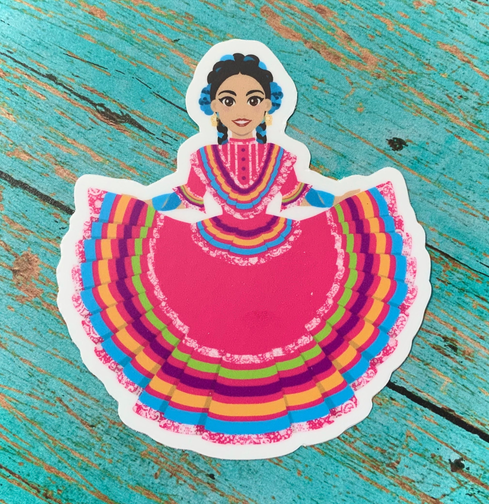 Jalisco Mexican Folklorico Dancer Sticker | Etsy