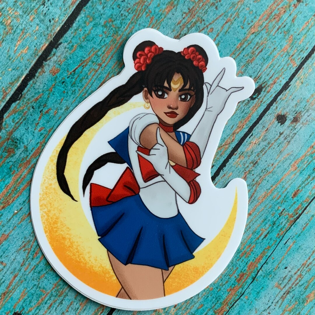 Latina Sailor Moon Vinyl Sticker - Etsy