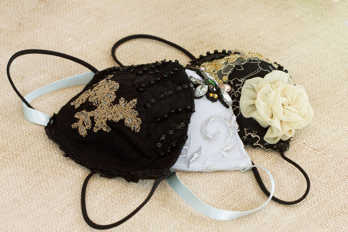 Face Mask Bra Ultra Soft Satin Fabric Handmade Dust Face - Etsy