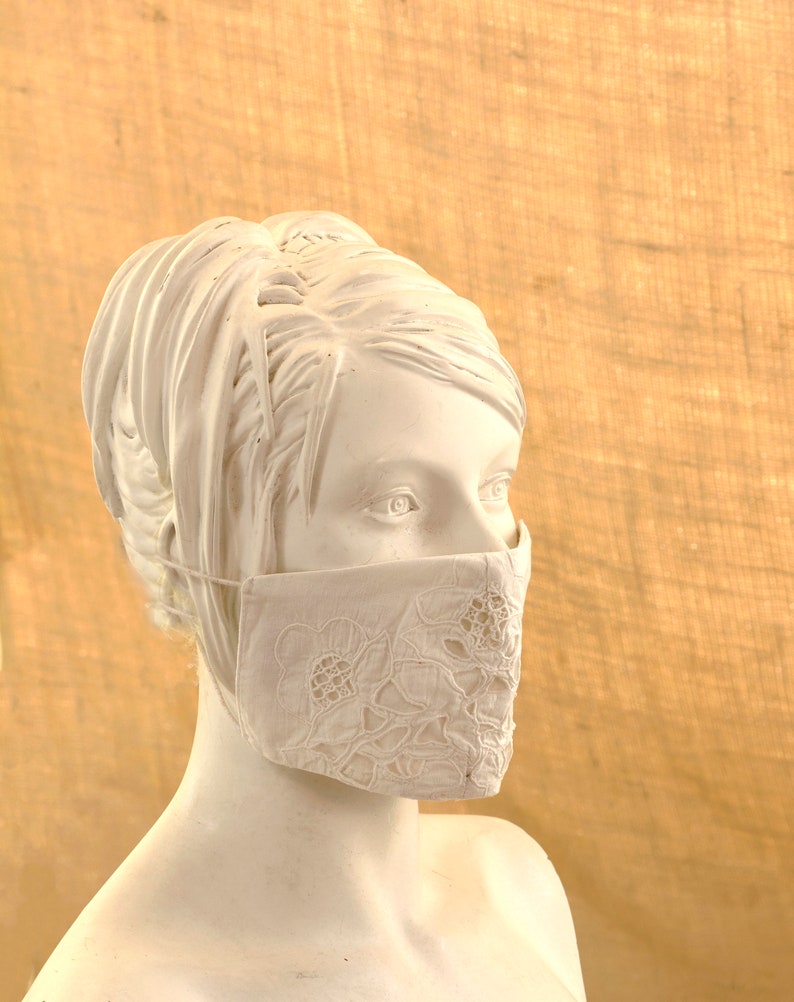 Eco-Friendly Upcycled Embroidered Art Face Mask Protection | Etsy