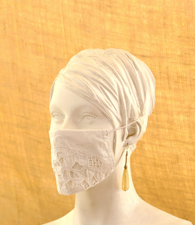 Eco-Friendly Upcycled Embroidered Art Face Mask Protection | Etsy