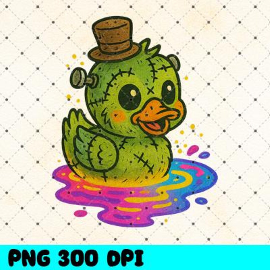 Halloween Frankenstein Animals PNG Set: Kawaii Monster Clipart (digital ...