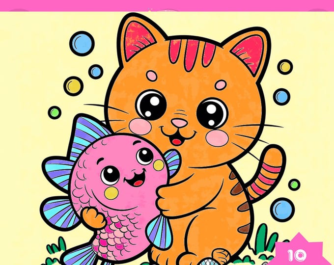 Mofusand Cat Coloring Pages, 15 Printable Designs (digital Download ...
