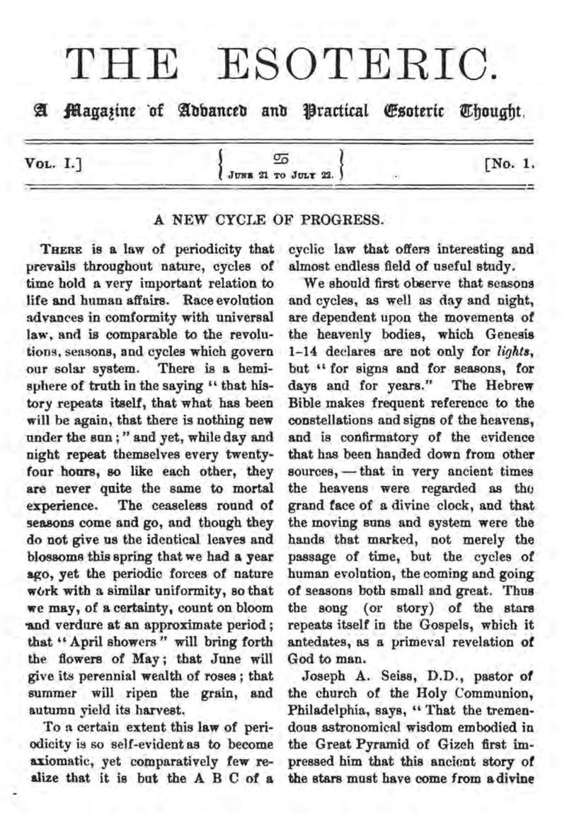 The Esoteric (1887–1899) Complete Digital Archive – 12 Volumes, 7,000 ...