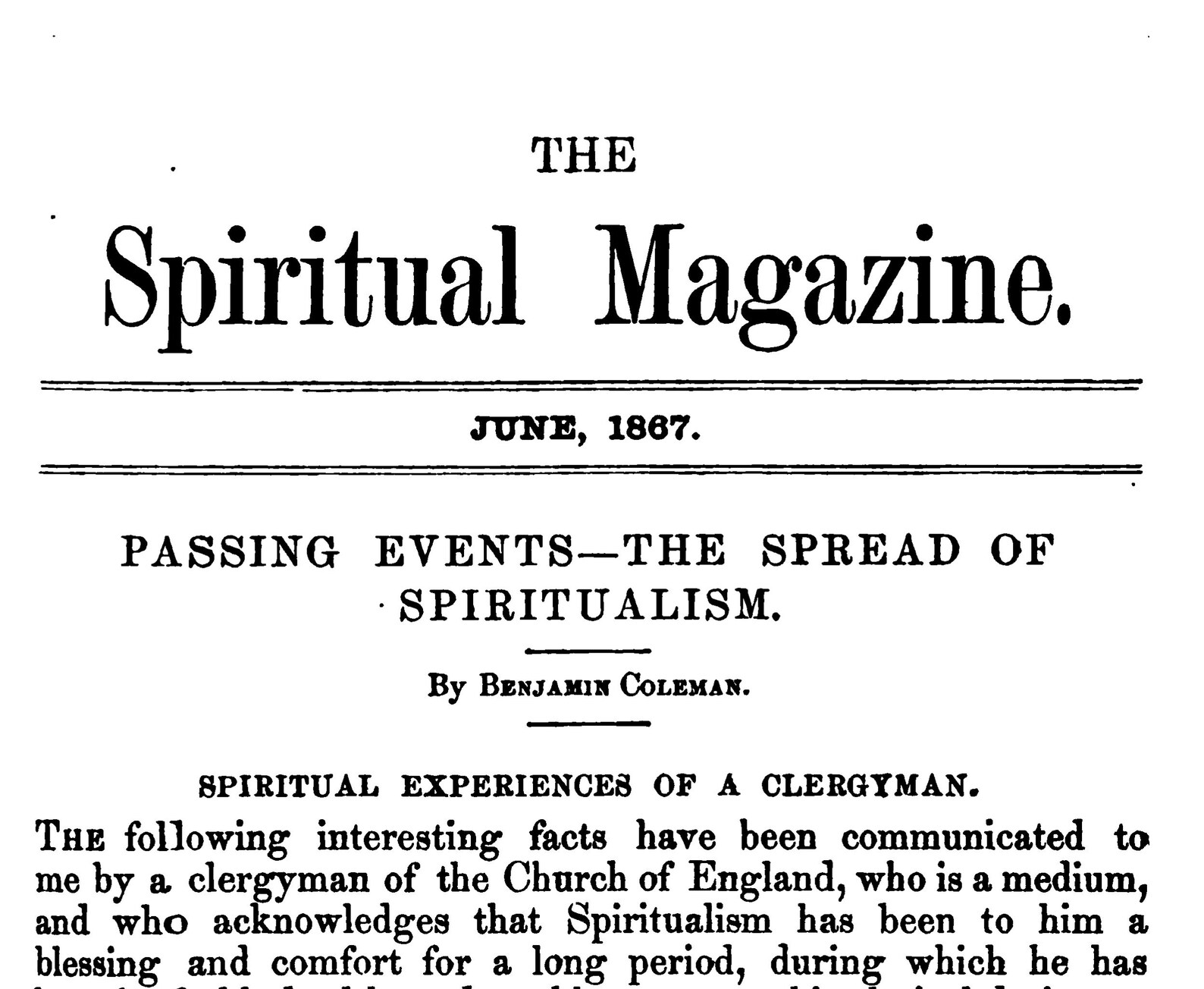 THE SPIRITUAL MAGAZINE (1860–1877) — Complete Victorian Spiritualism ...