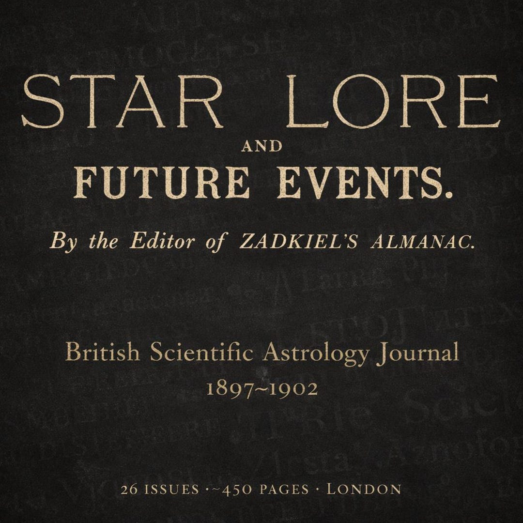 Star Lore and Future Events (1897–1902) | British Scientific Astrology ...