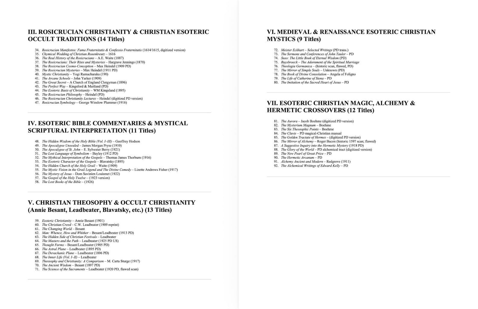 Esoteric Christianity & Gnostic Mysticism Library (92 PDF Archive ...