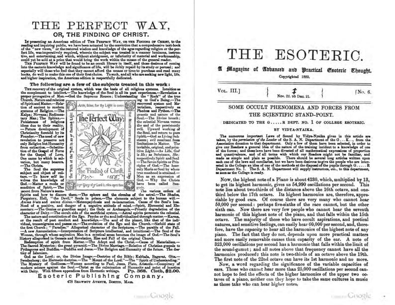 The Esoteric (1887–1899) Complete Digital Archive – 12 Volumes, 7,000 ...