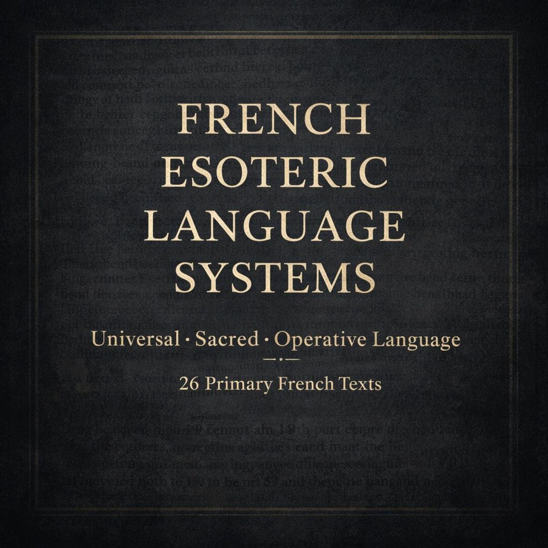 French Esoteric Language Systems Archive — Universal, Sacred ...