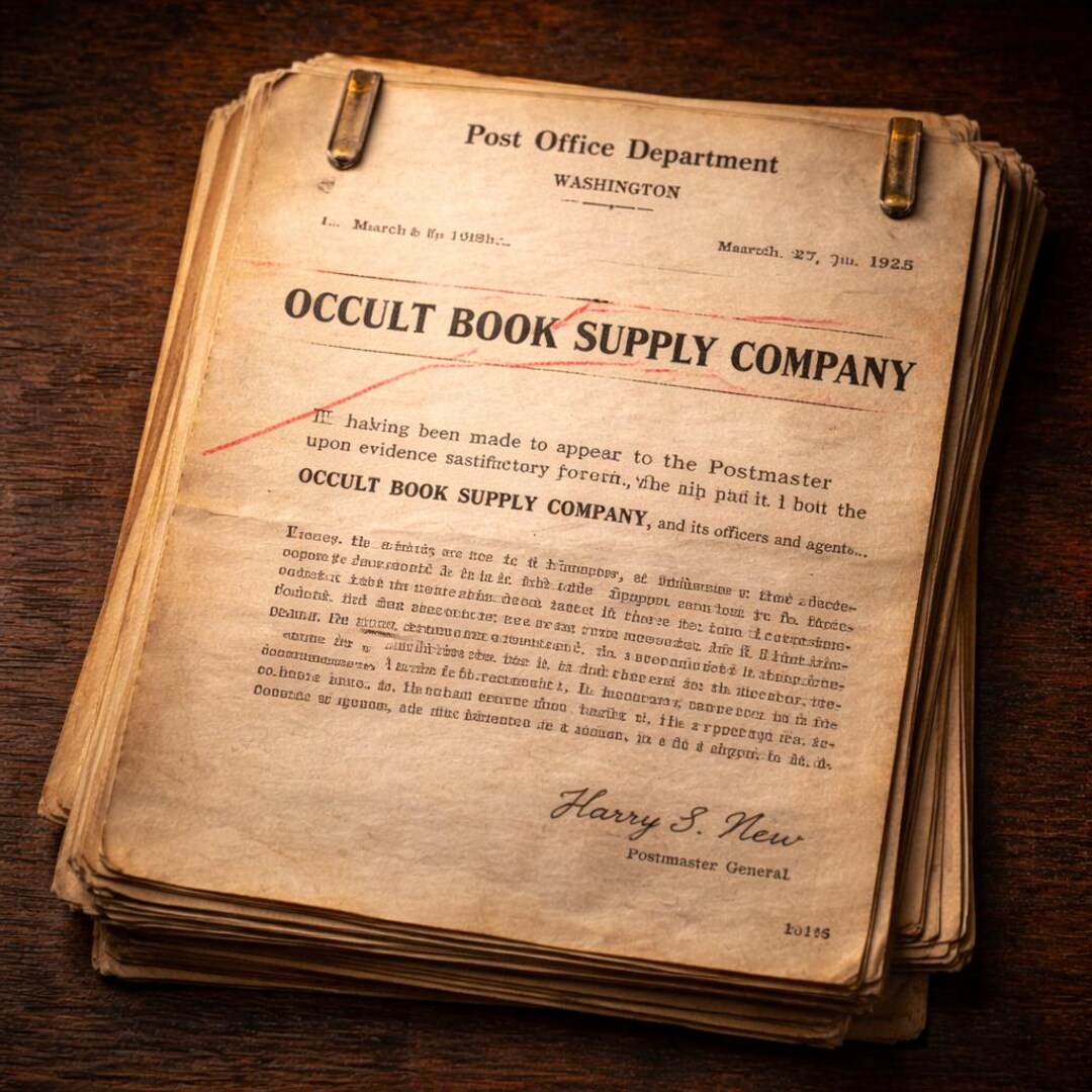 1925 U.S. Post Office Fraud Order PDF – Occult Book Supply Company Case ...