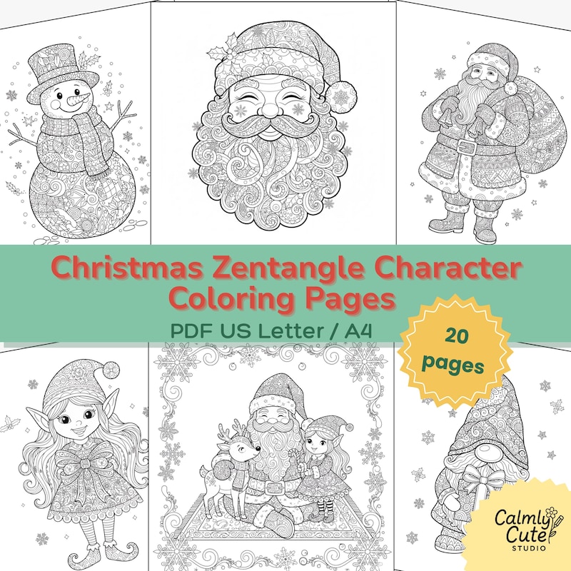 Zentangle Christmas - Etsy