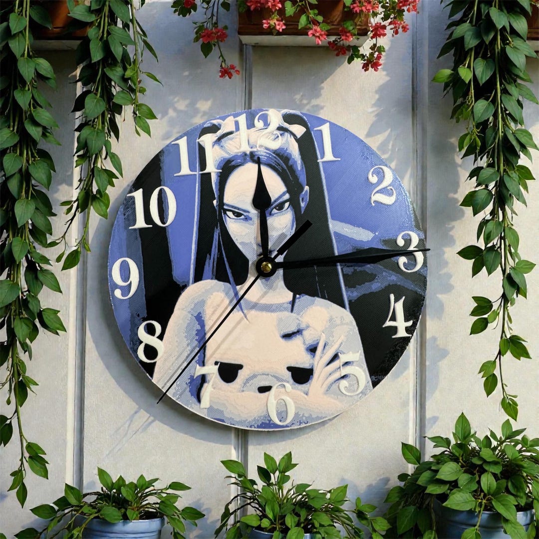 Mira Wall Clock Inspired by K-pop Demon Hunters - 3D Printed - Etsy