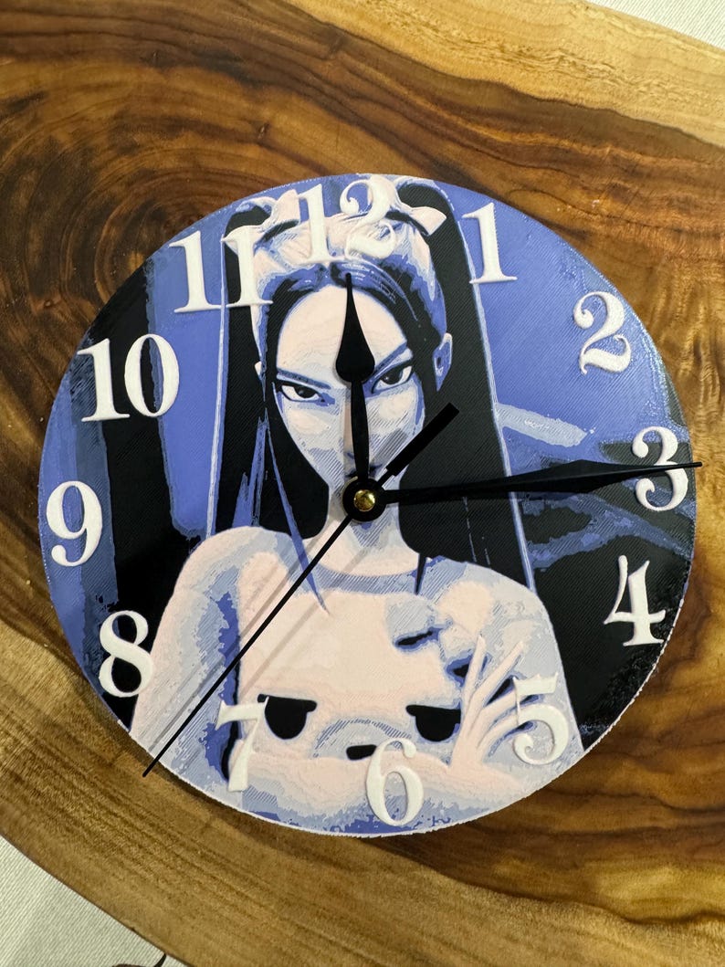 Mira Wall Clock Inspired by K-pop Demon Hunters - 3D Printed - Etsy