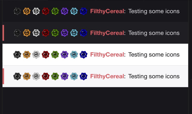 Rust Gear Skull Emblem | Chibi Tactical Badge | Twitch Sub Badges | COG ...