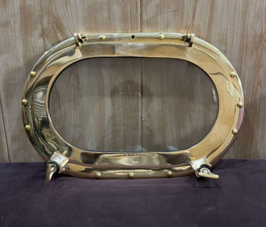 Nautical Brass Maritime Ship Boat Square Porthole ~ Home Window Wall ...