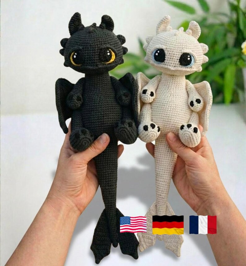 Poseable Dragon Crochet Pattern • Wire Armature Toy PDF (english ...