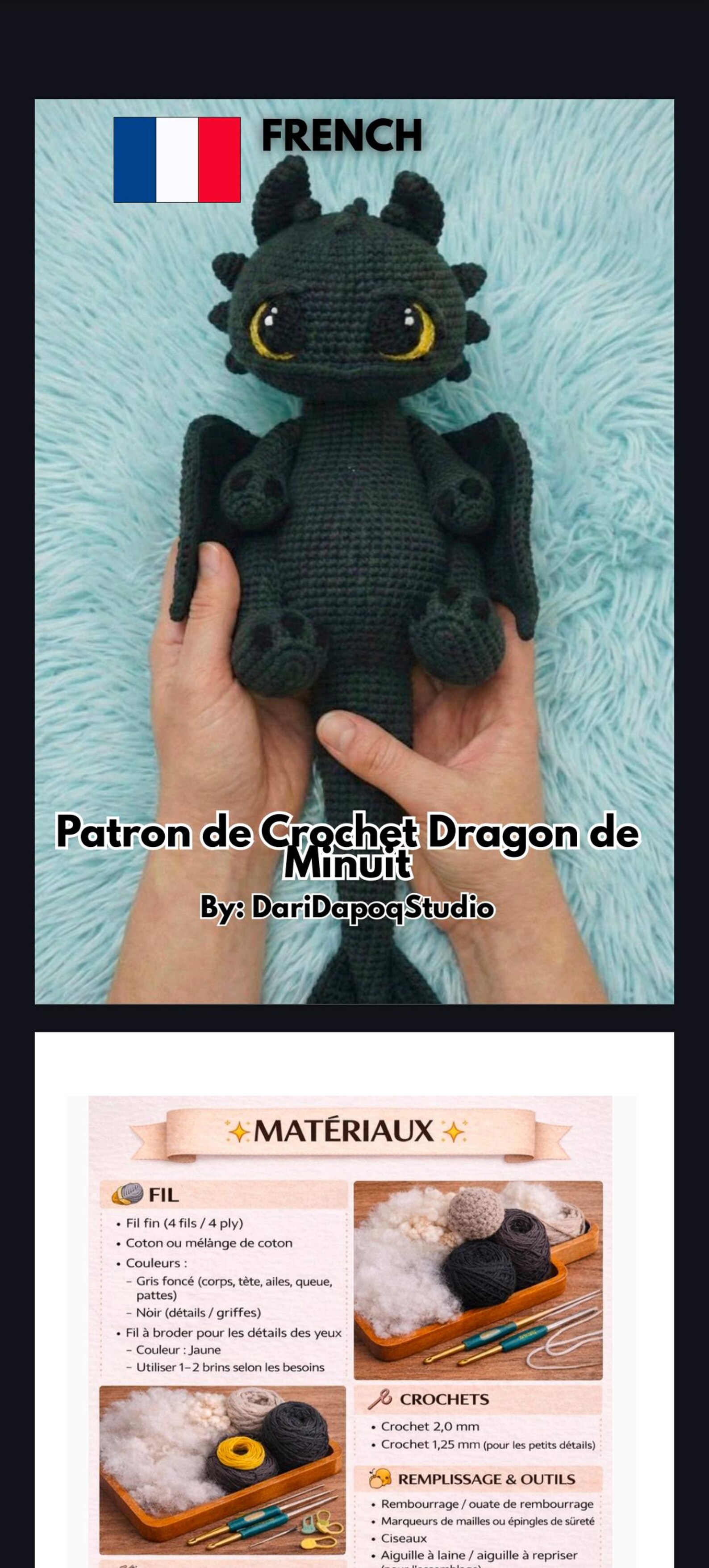 Poseable Dragon Crochet Pattern • Wire Armature Toy PDF (english ...