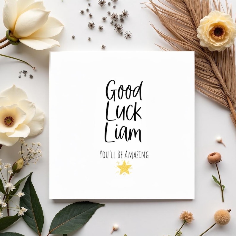 Good Luck, You’ll Be Amazing Card | Personalised Good Luck Card ...
