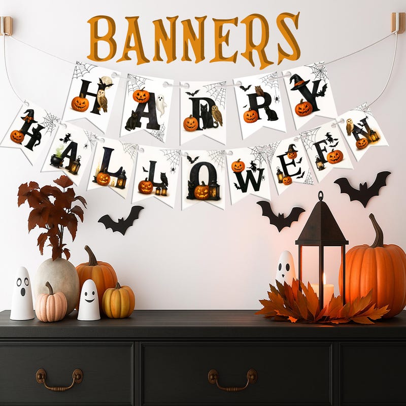 Halloween Banner - Etsy