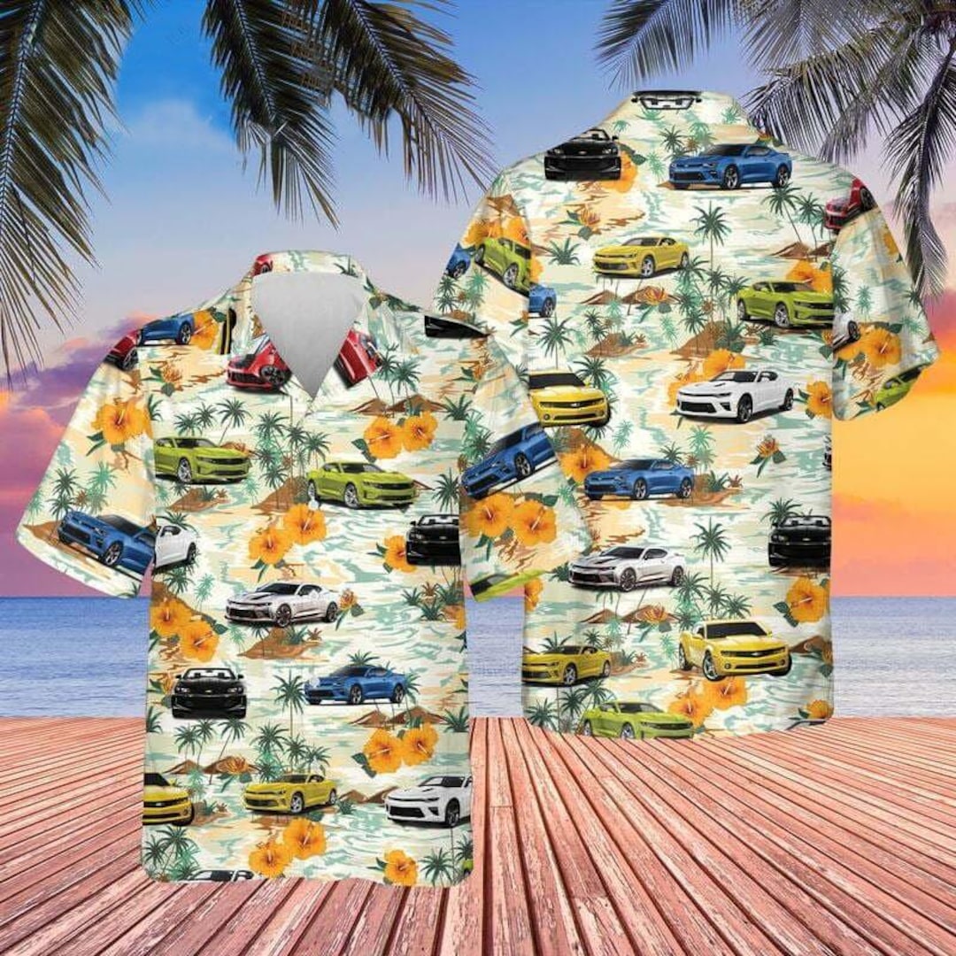 Chevrolet Camaro Hawaiian Shirt, Muscle Car Summer Style - Etsy